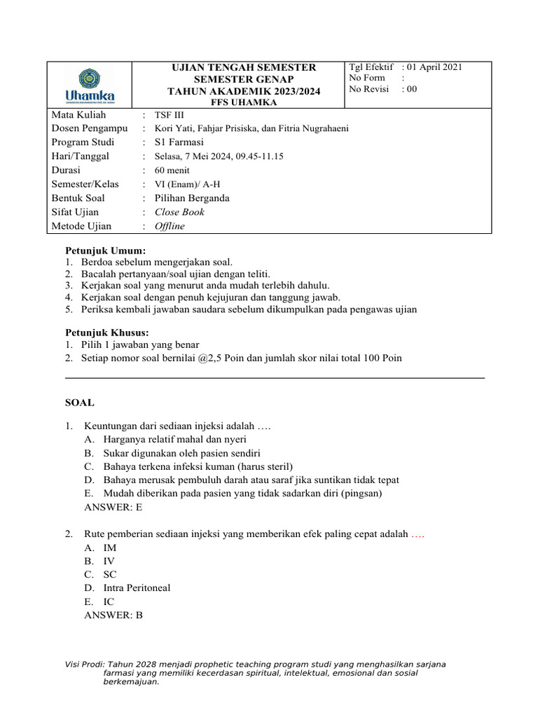 SOAL TSF 3-FAHJAR-GENAP-2023-2024 PENJAMU 21042024(1)(1) (1) | PDF