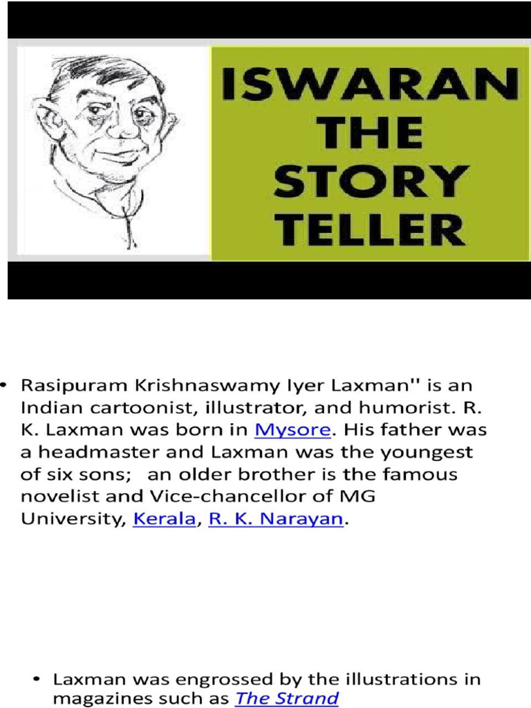 Chapter 3 Iswaran The Storyteller | PDF
