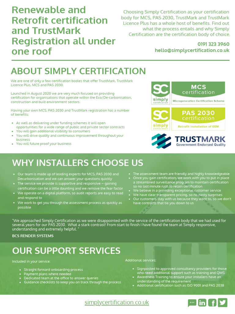 Renewable and Retrofit Certification 10 Steps | PDF | Quality ...