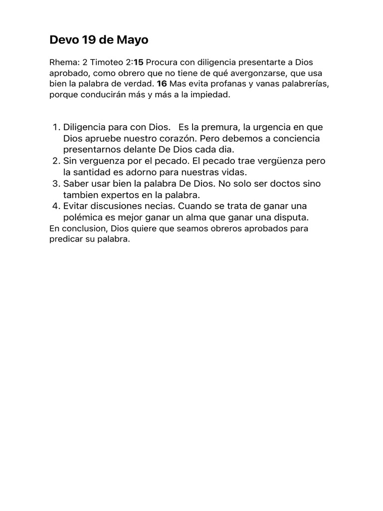 Devo 19 de Mayo | PDF