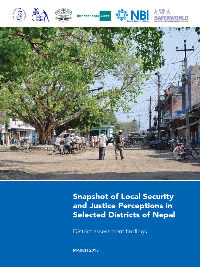 Snapshot of Local Security and Justice Perceptions in Selected Districts of Nepal | PDF ...