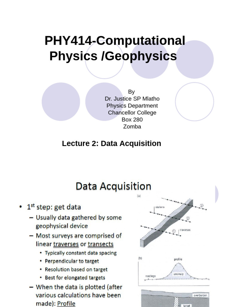 Lecture 2 - Data Acquisition | PDF