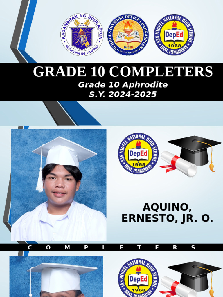 For Graduation and Completers | PDF
