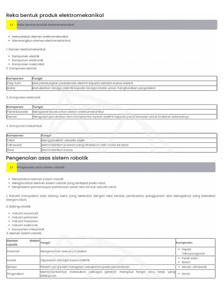 Nota Ringkas RBT Tahun 6 | PDF