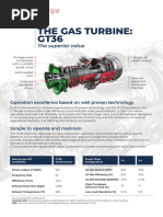 GT36 Gas Turbine Overview and Benefits | PDF | Energy Technology | Gases