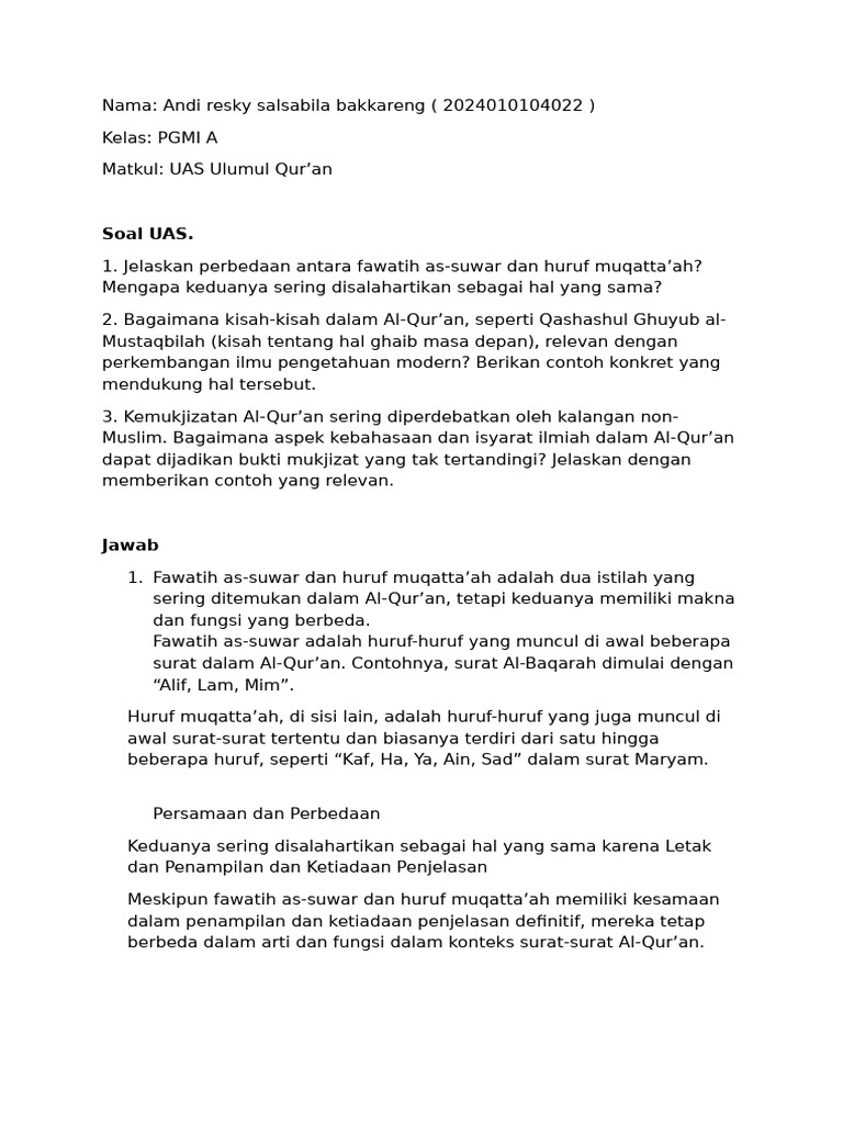 Andi Resky Salsabila 2024010104022 | PDF