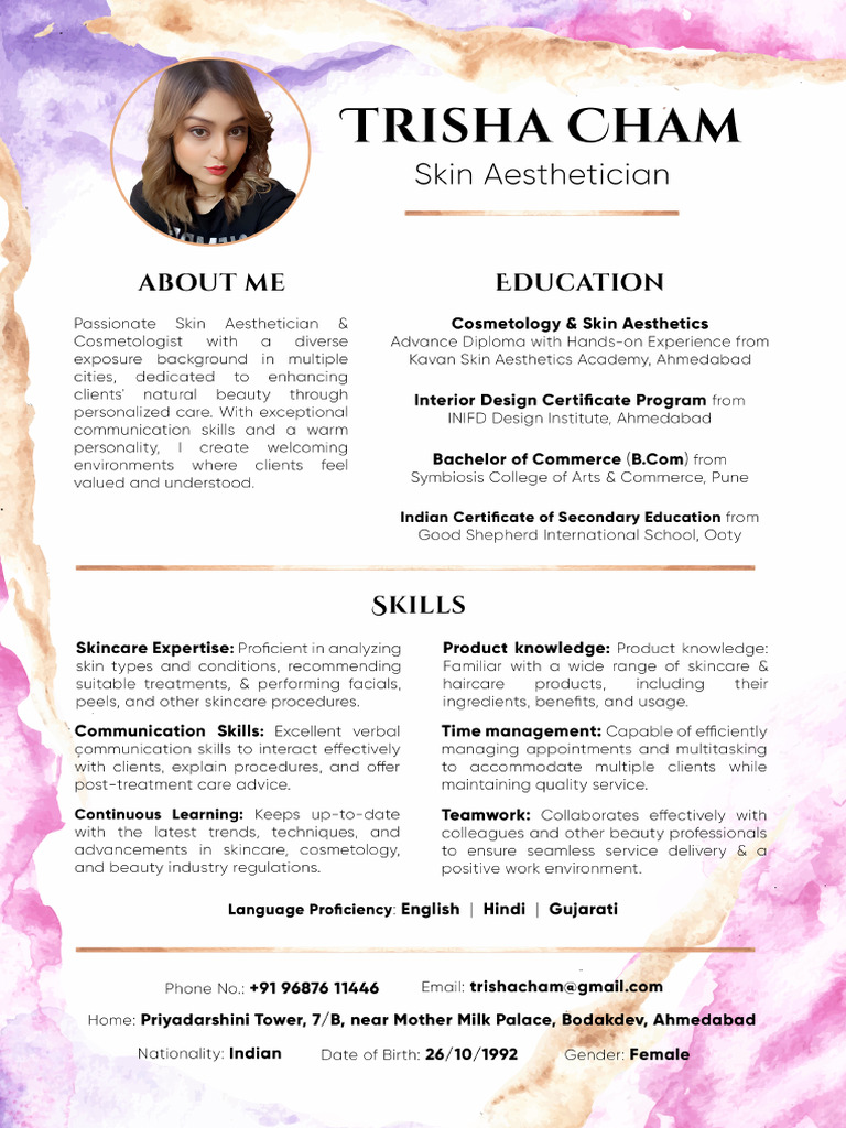 Trisha Cham Resume | PDF