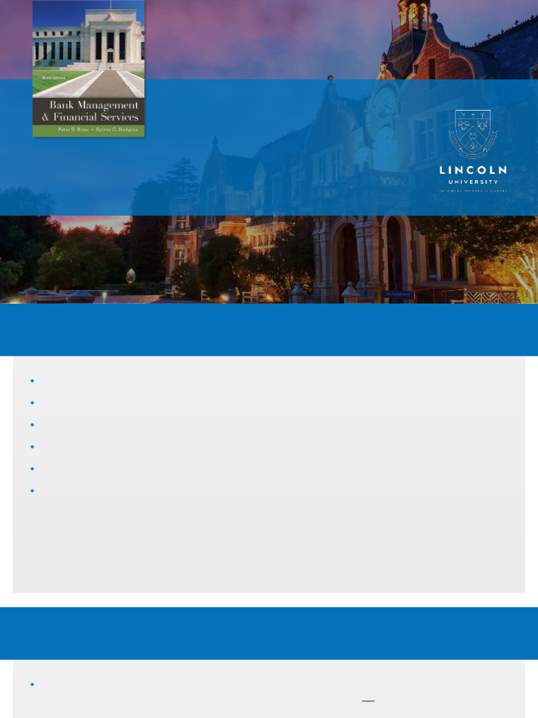 Chapter 1 - An Overview of The Changing Financial Services Sector | PDF ...