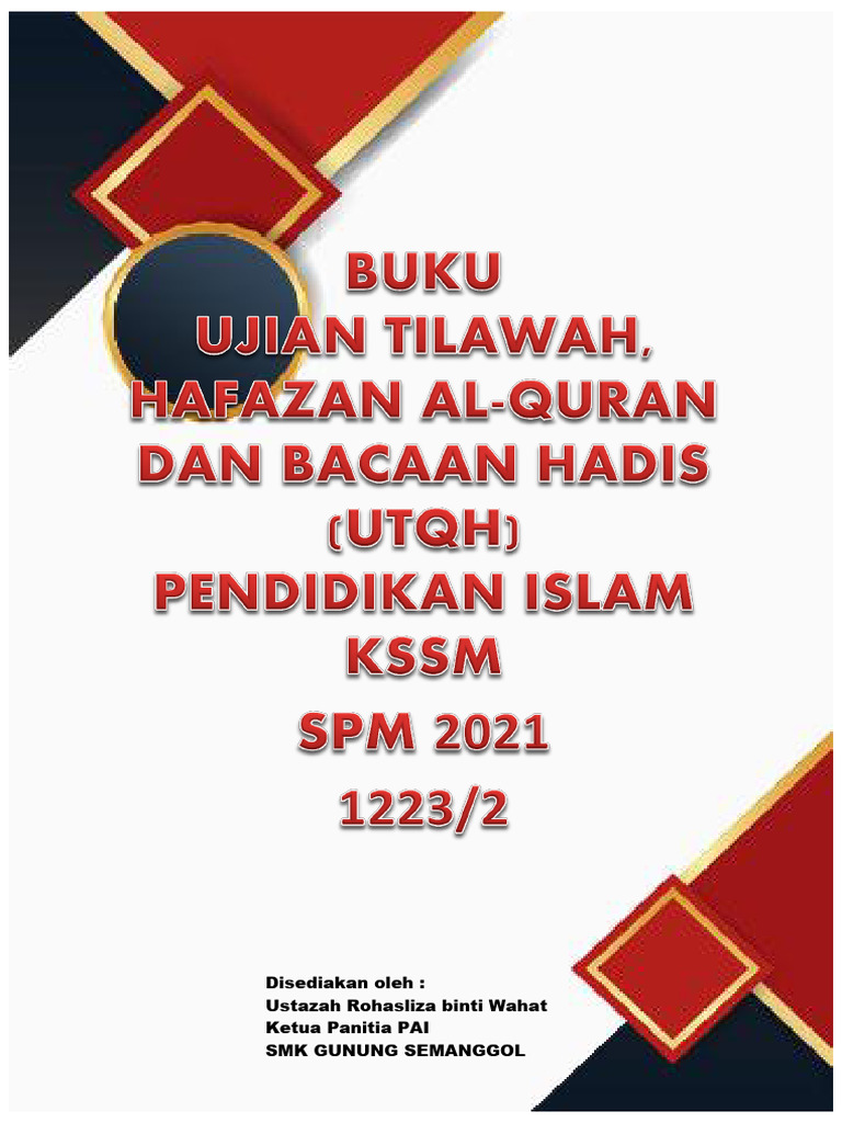 Buku Ujian Utqh KSSM SPM | PDF