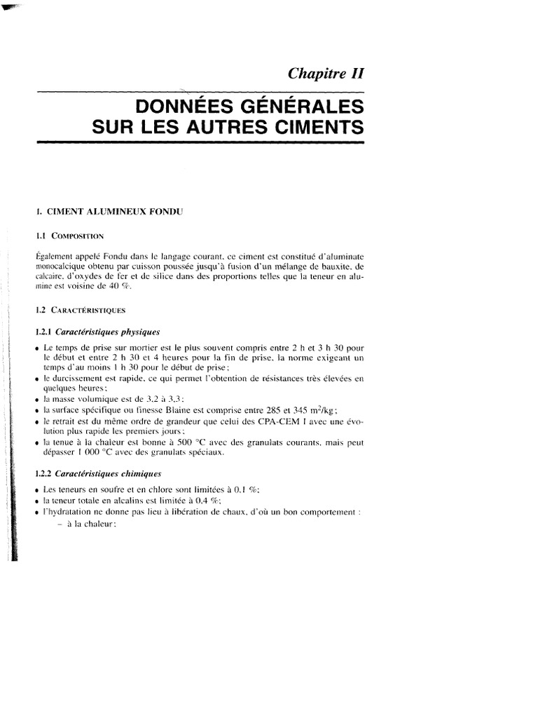 2-Choix Des Ciments | PDF