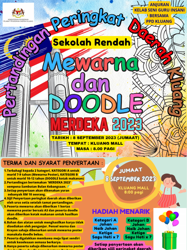 Pertandingan Mewarna Dan Doodle Anjuran Kelab Seni Guru Insani Bersama ...