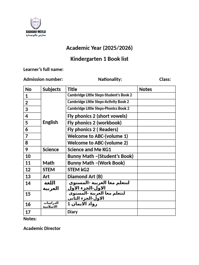 Kg2 book list | PDF
