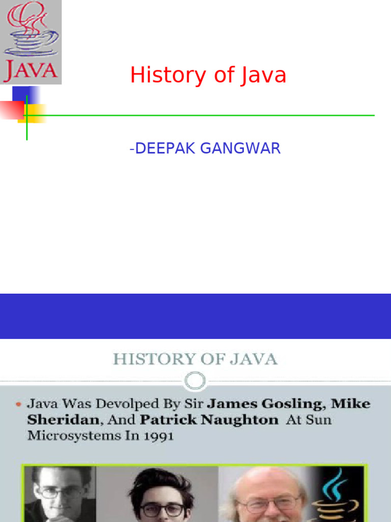 History - of - Java (1) Java Full Basics Covering | PDF
