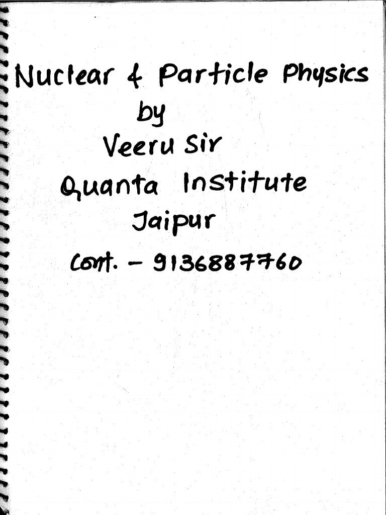 Nuclear Notes | PDF