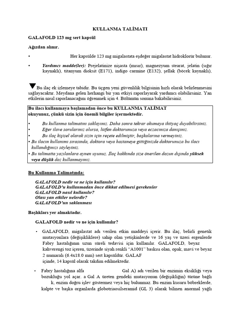 Galafold KT | PDF