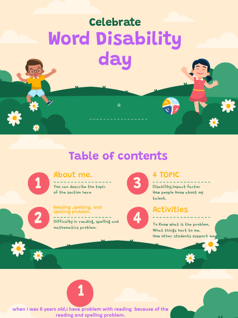 Celebrate World Disability Day. | PDF | Learning