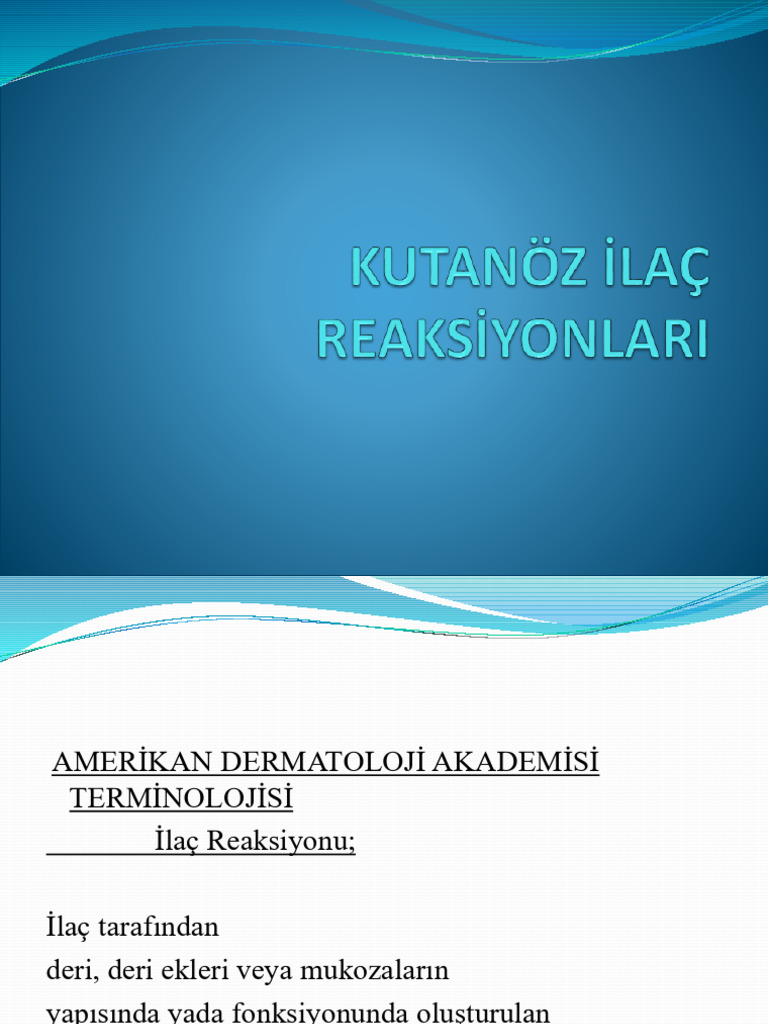 Ilac Erüpsiyonları | PDF