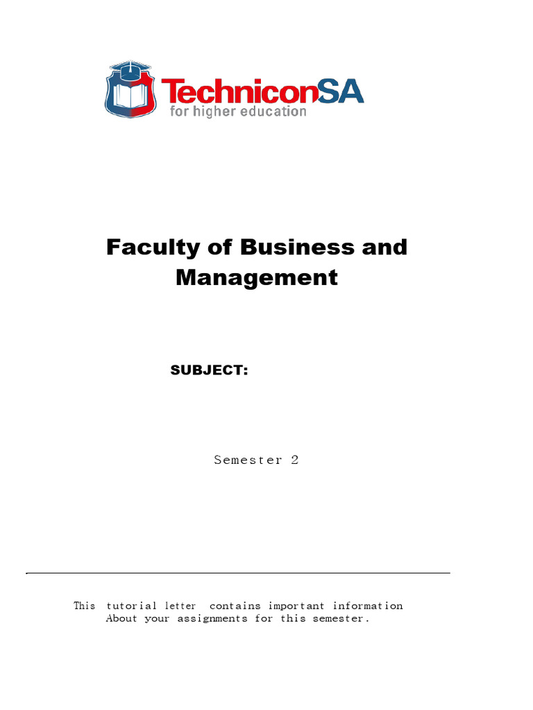MARKETING Management N4 Tutorial Letter 102 | PDF | Marketing | Market ...