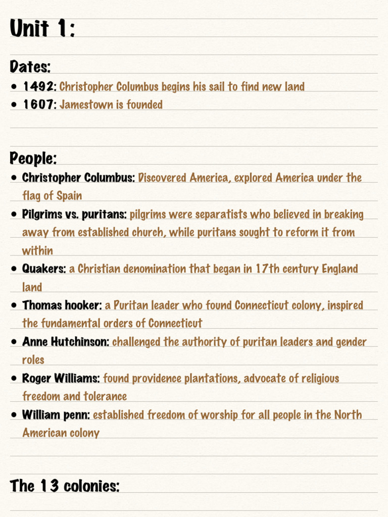 8th Grade | PDF | Thirteen Colonies | Separation Of Powers