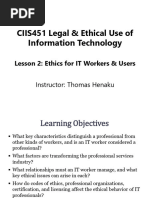 ISACA Code of Professional Ethics | PDF | Business