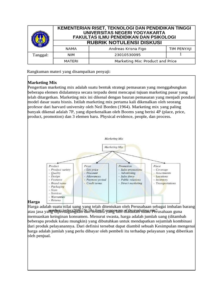 Andreas Krisna Figo - Resume 1 | PDF