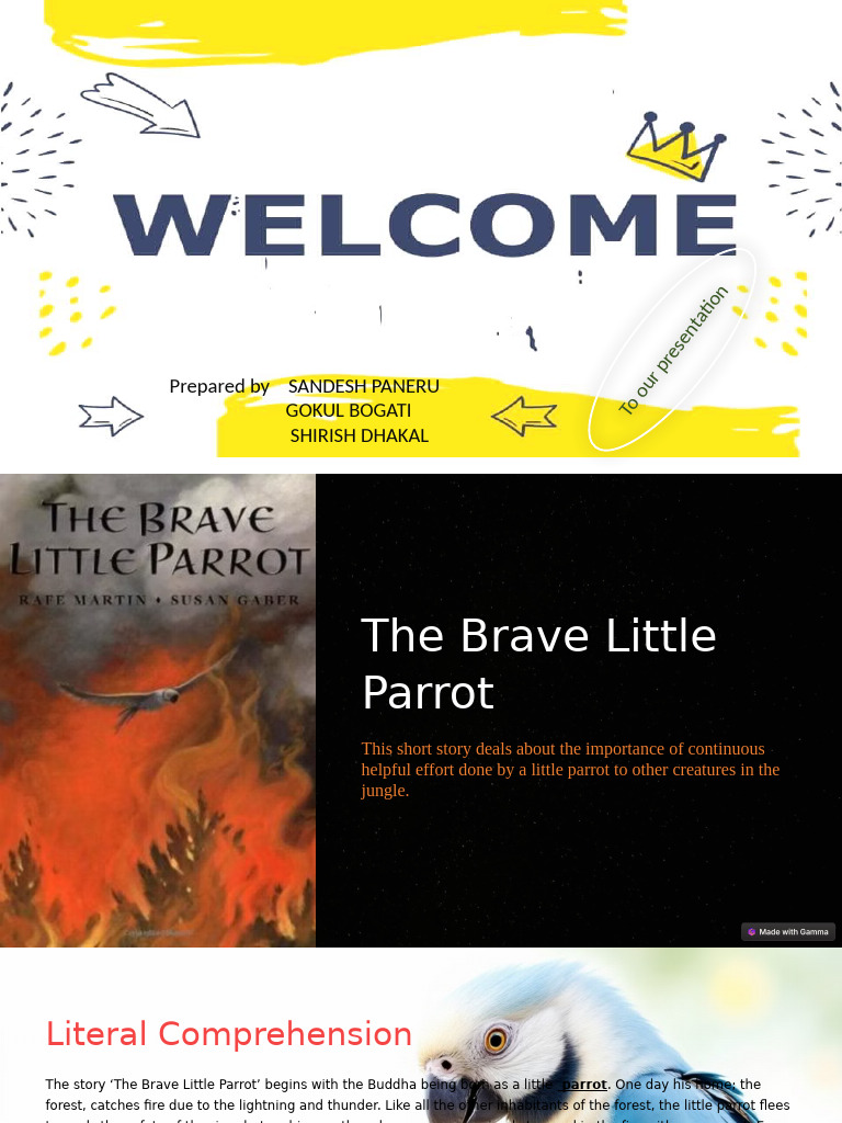 The Brave Little Parrot's Courage | PDF