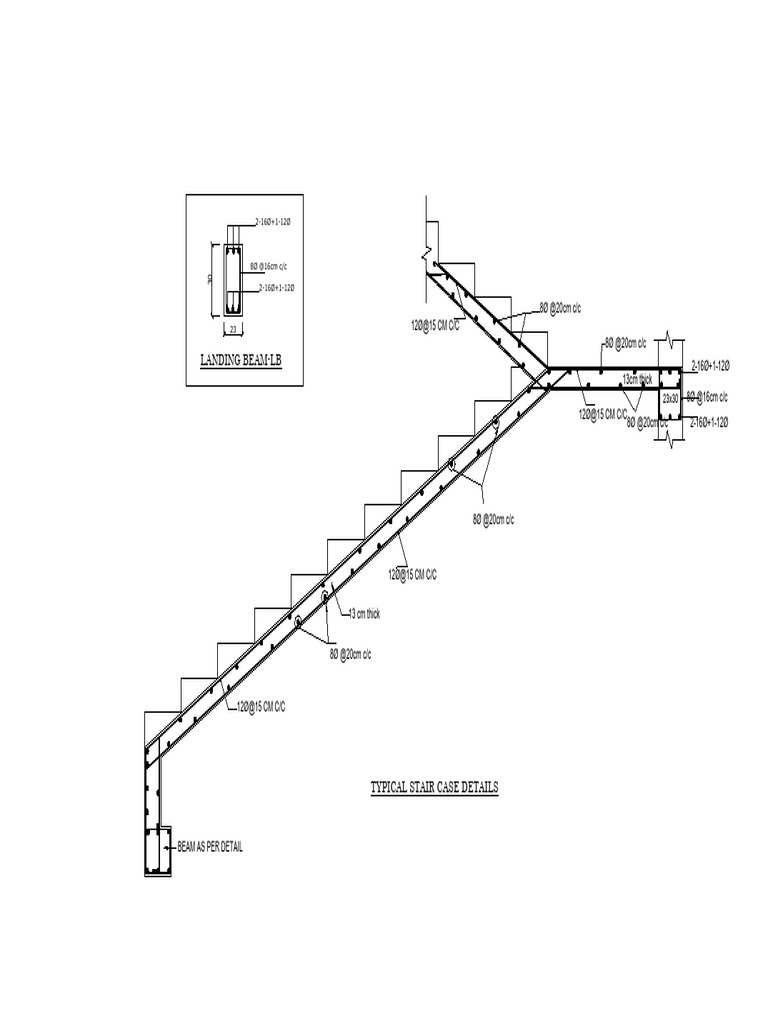 Typical Stair Case Details | PDF