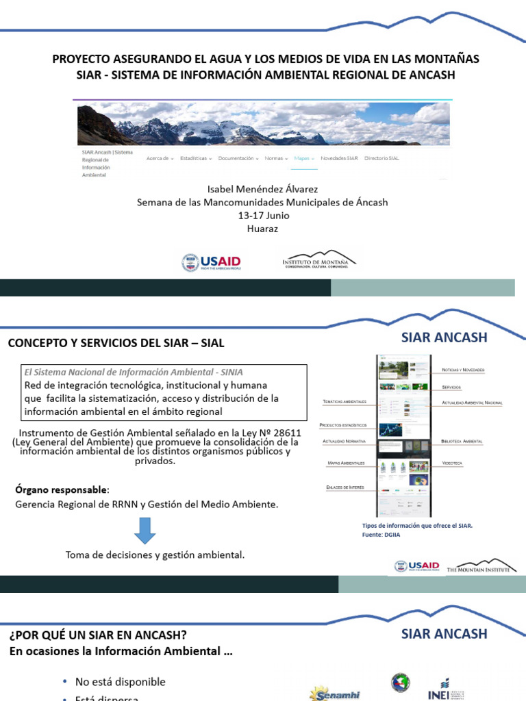 2 TMI - Sistema de Informacion Ambiental Regional - Isabel Menendez | PDF | Entorno natural ...