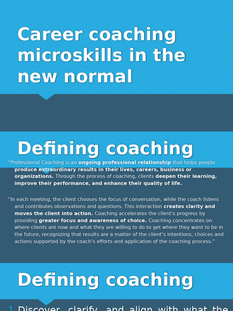 Advanced Coaching Skills For PFA | PDF | Thought | Learning