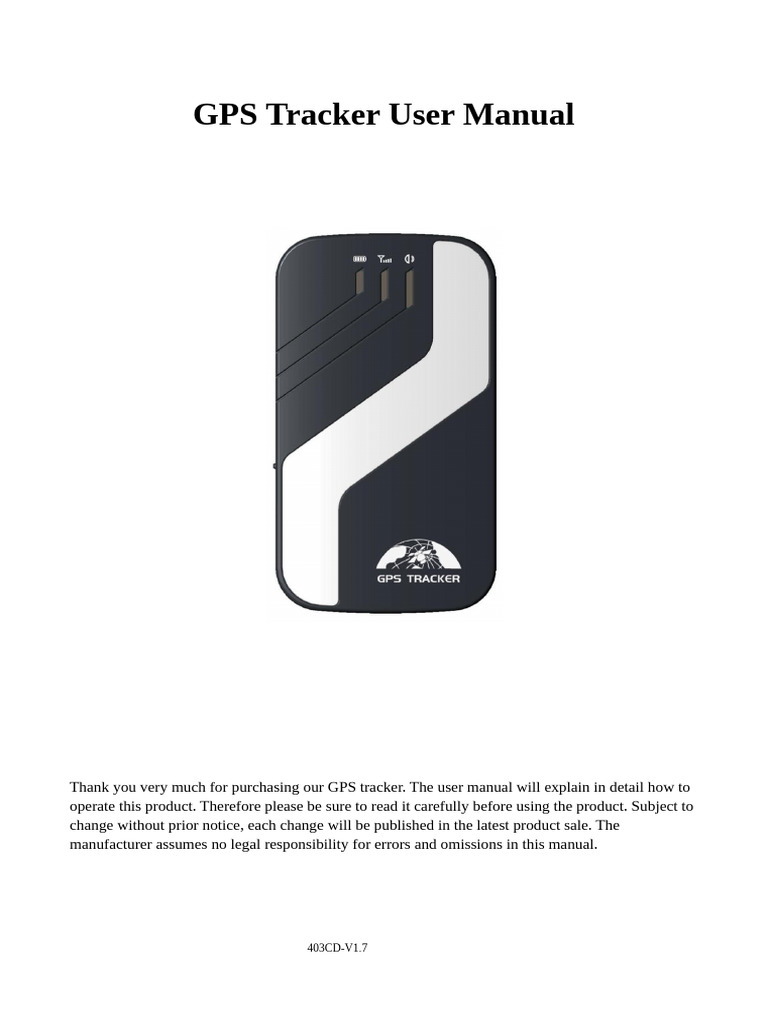 GPS Tracker User Manual | PDF | Bluetooth | General Packet Radio Service