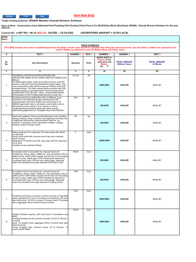 Construction of Pre Fabricated Anti Grazing | PDF | Pipe (Fluid ...