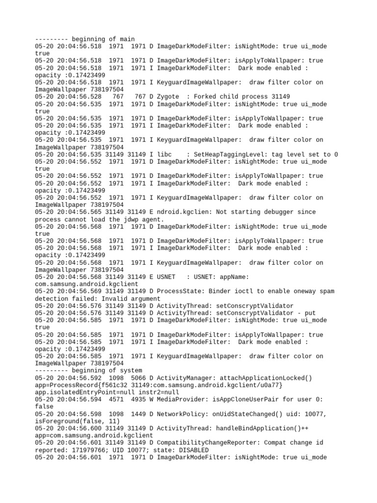Log Cat 1747767896488 | PDF | Computer Engineering | Operating System Technology