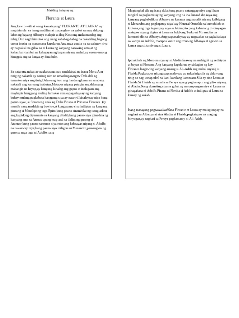 Florante at Laura | PDF