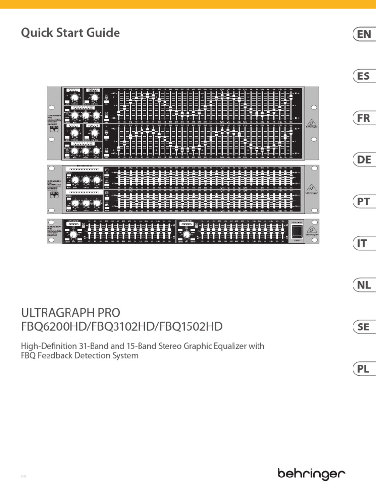 BEHRINGER ULTRAGRAPH PRO FBQ1502HD_WW | PDF | Energia electrica ...