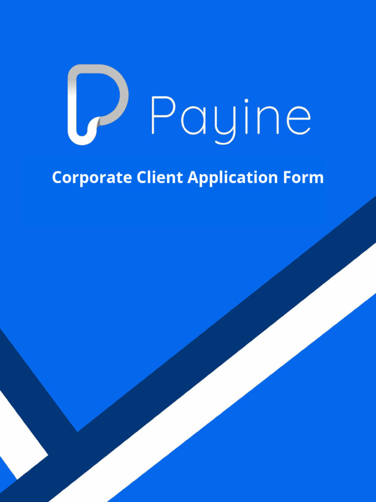 Payine Corporate Application Form | PDF | Revenue | Identity Document