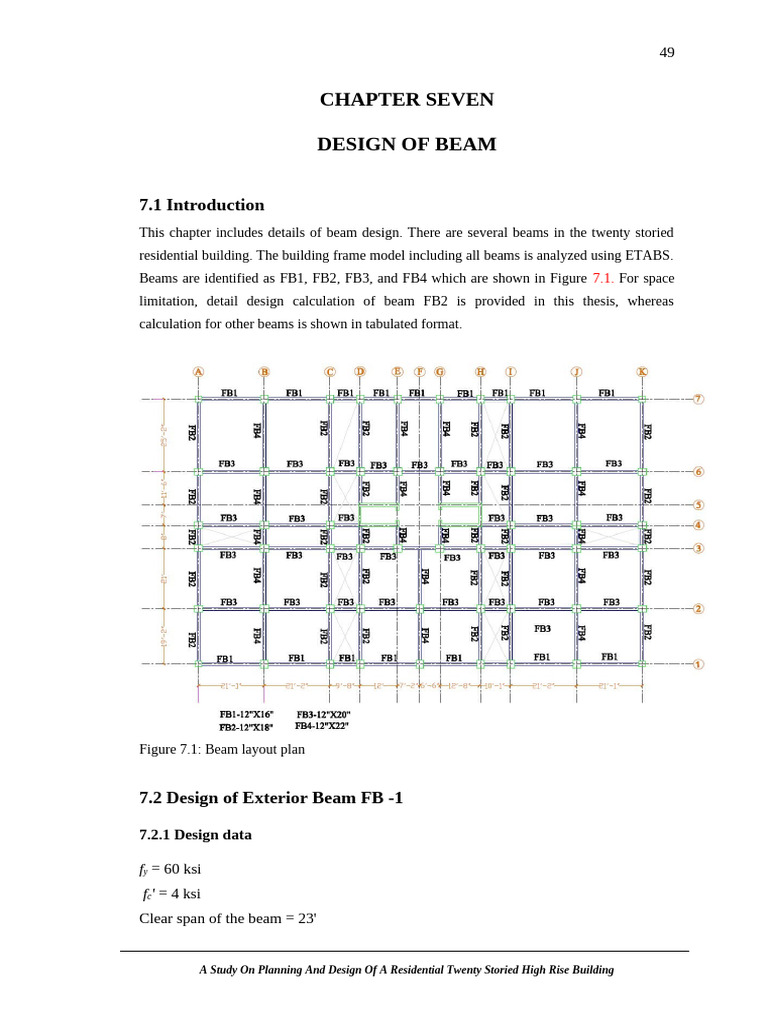 Beam Design for High-Rise Building | PDF | Solid Mechanics | Applied ...