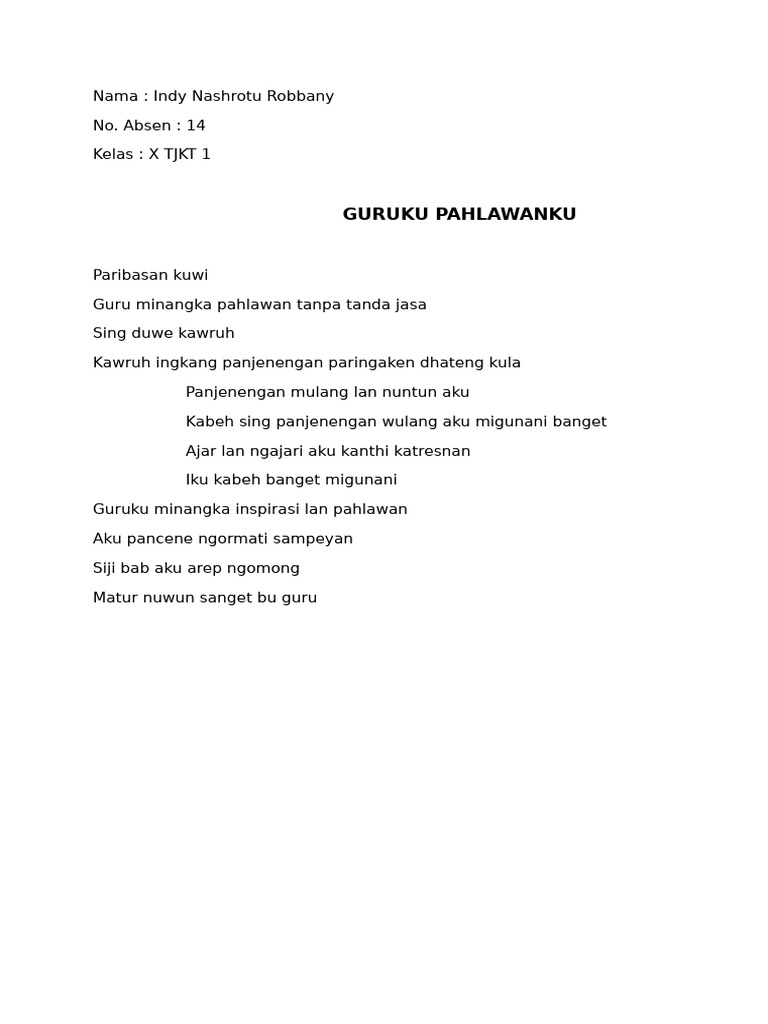 14.Indy Nashrotu Robbany x Tjkt 1 | PDF