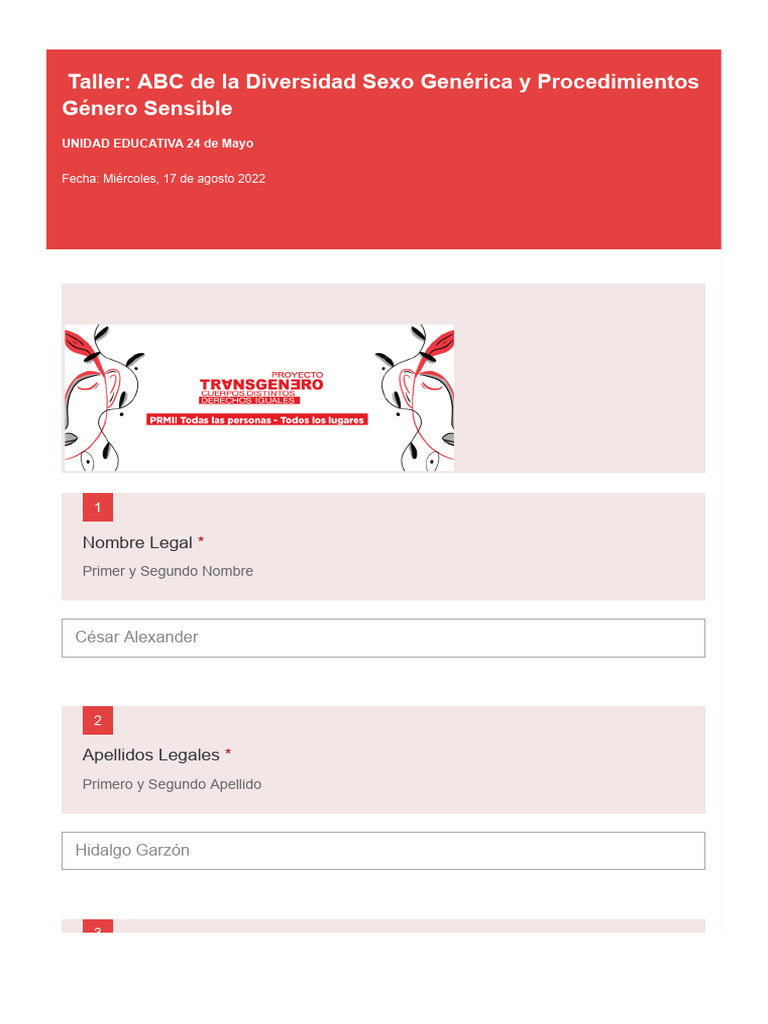 Taller - ABC de La Diversidad Sexo Genérica y Procedimientos Género Sensible | PDF