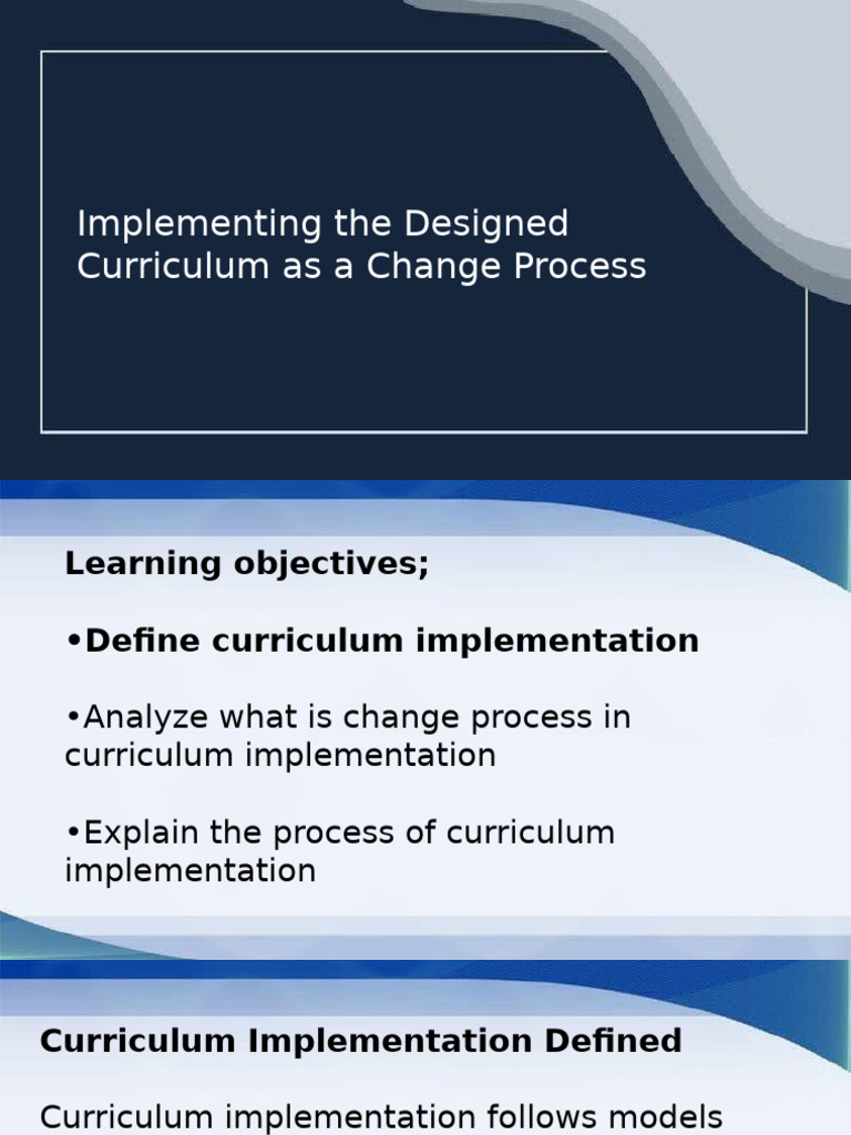 Curriculum Implementation | PDF | Curriculum | Force