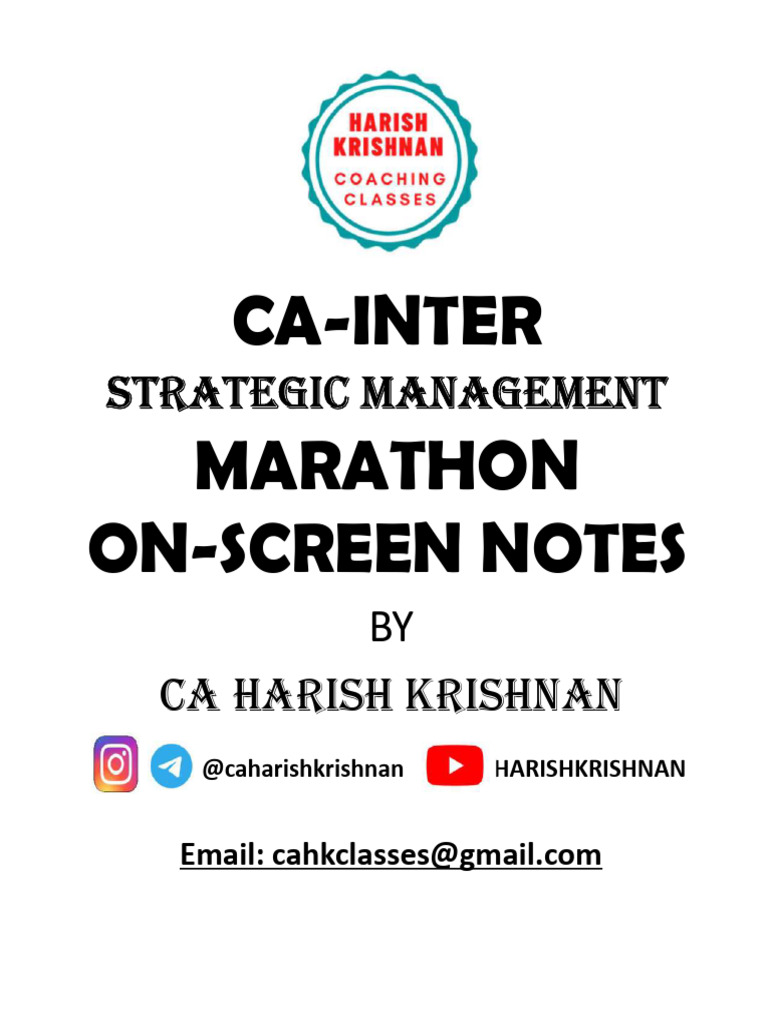 SM Marathon On Screen Notes | PDF