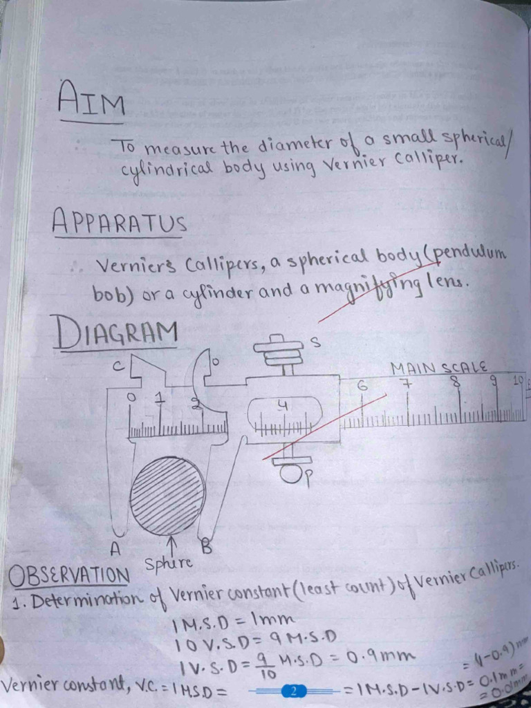 Physics Practical (experiment 1) | PDF