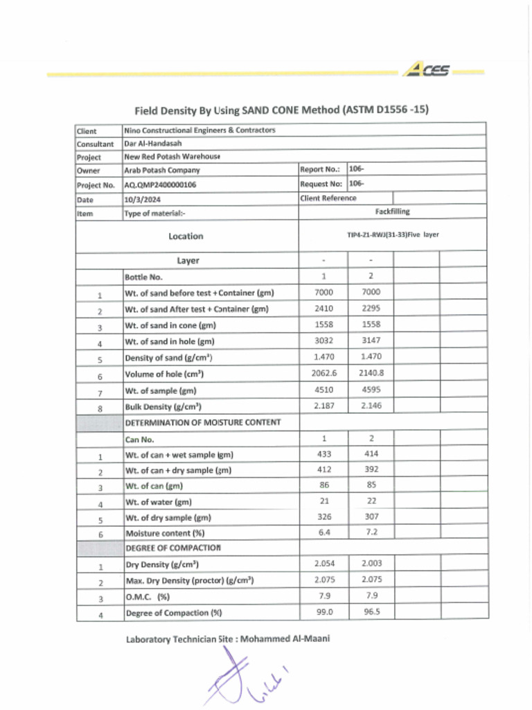 FDT Test result for Z1 (31-33) - 5th layer | PDF