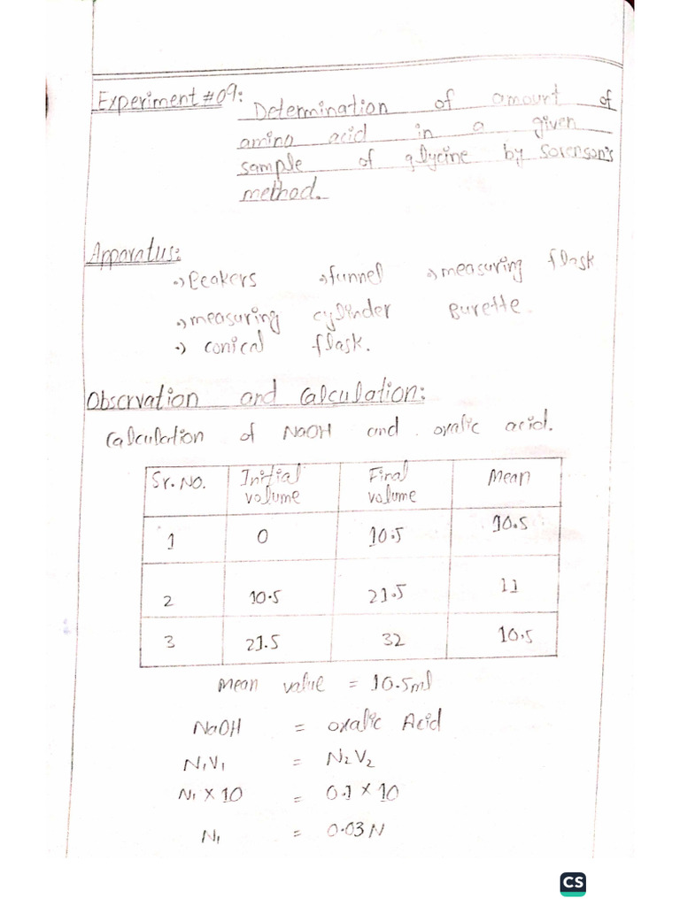 Biochemistry Practical #09 | PDF
