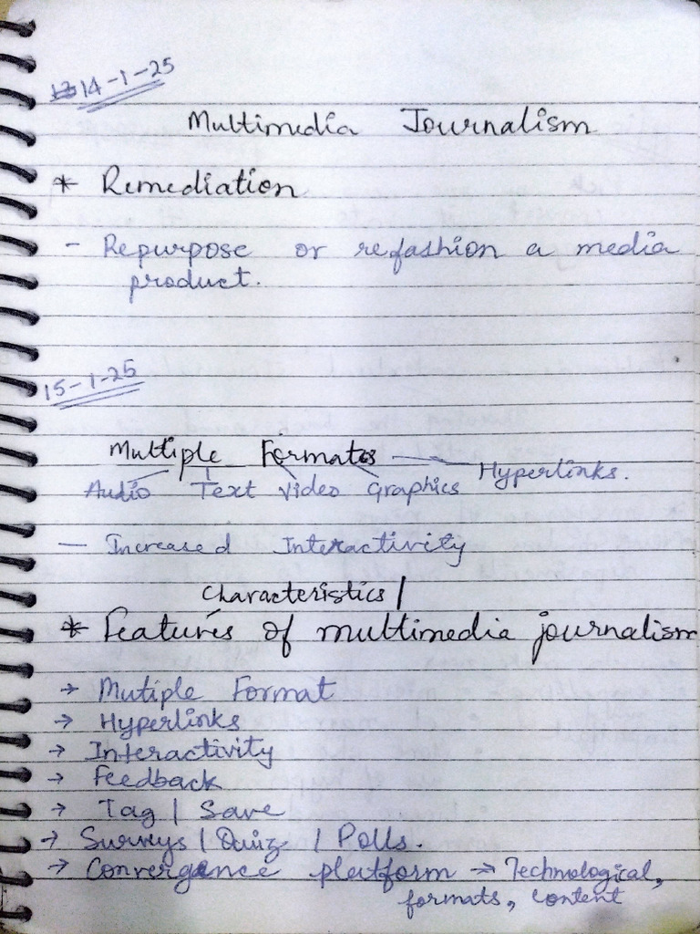 Multimedia Journalism | PDF
