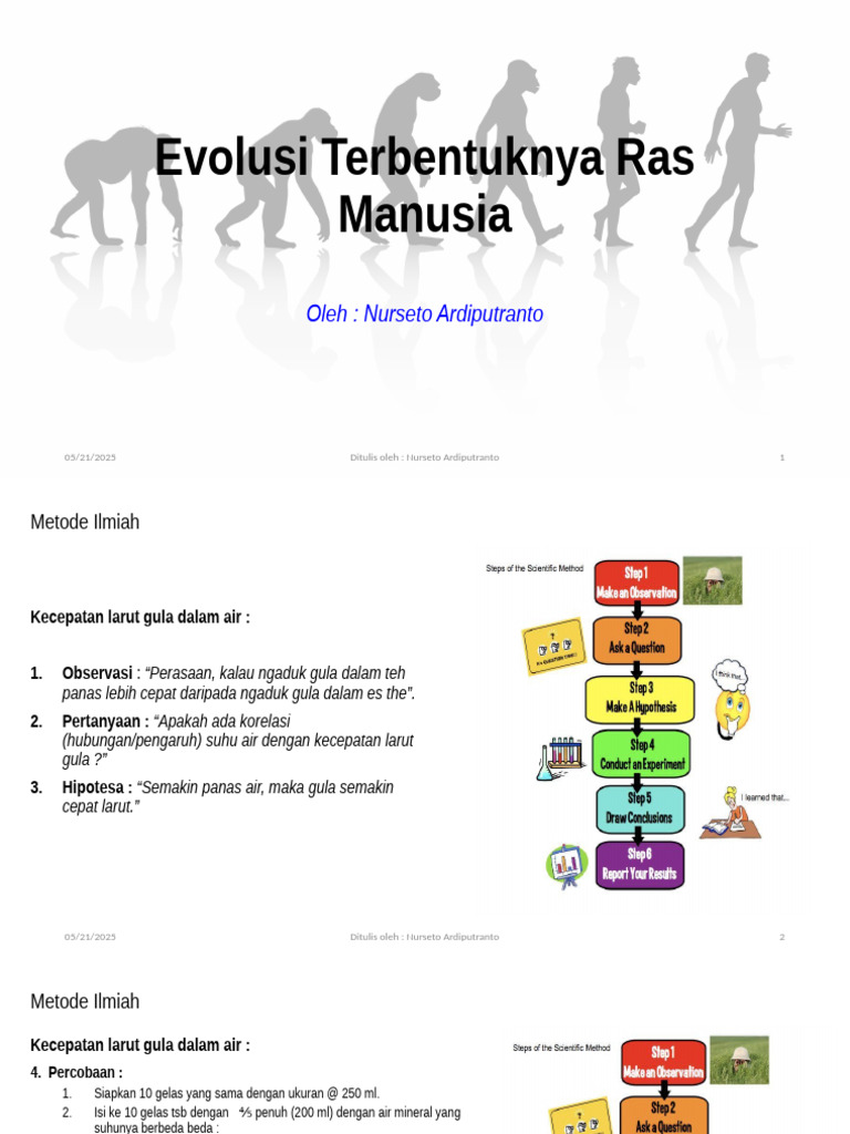 Evolusi Terbentuknya Ras Manusia | PDF