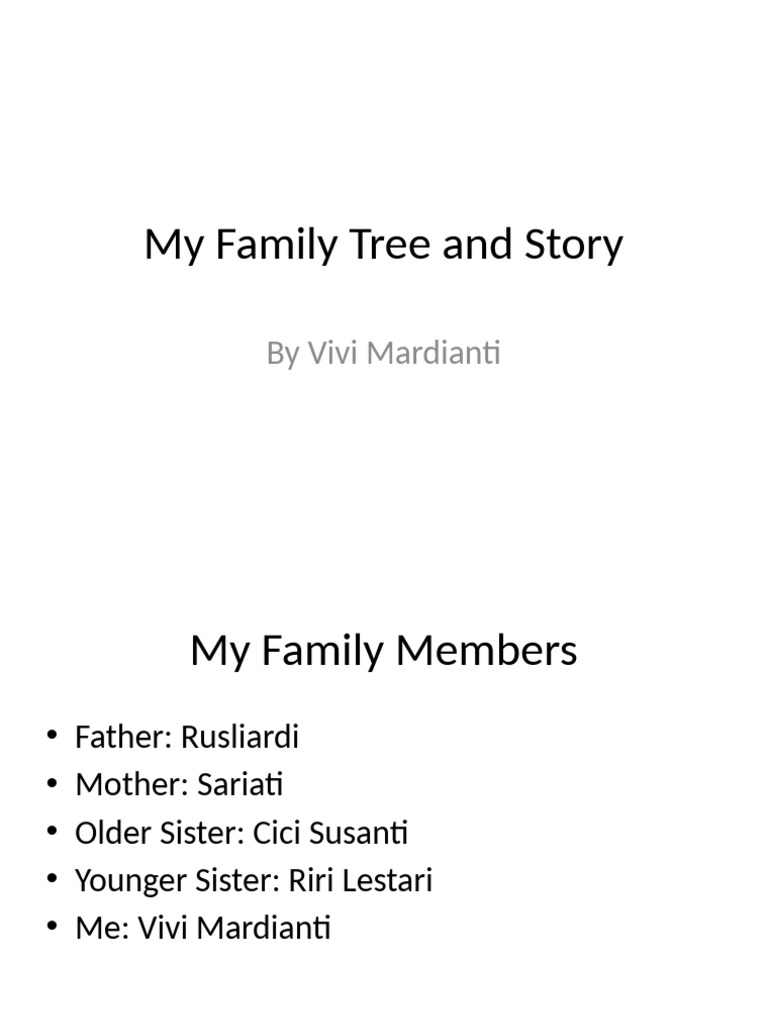 Vivi Family Tree Presentation | PDF