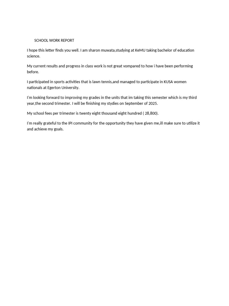 School Work Rep-Wps Office | PDF