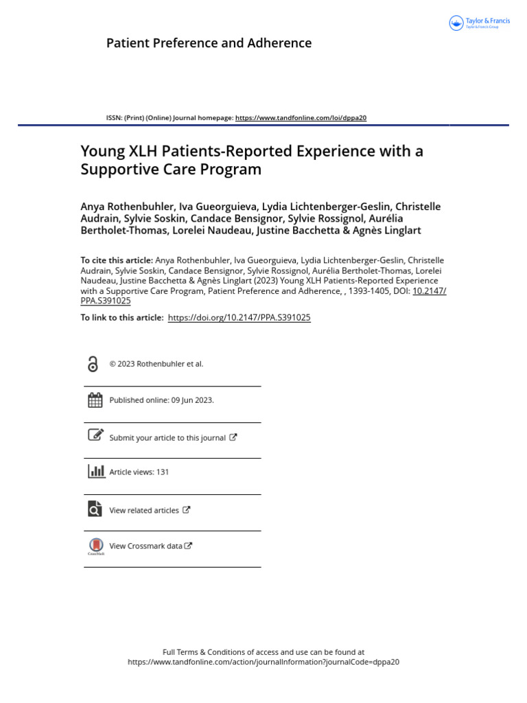 Young XLH Patients' Support Program Insights | PDF | Diseases And ...