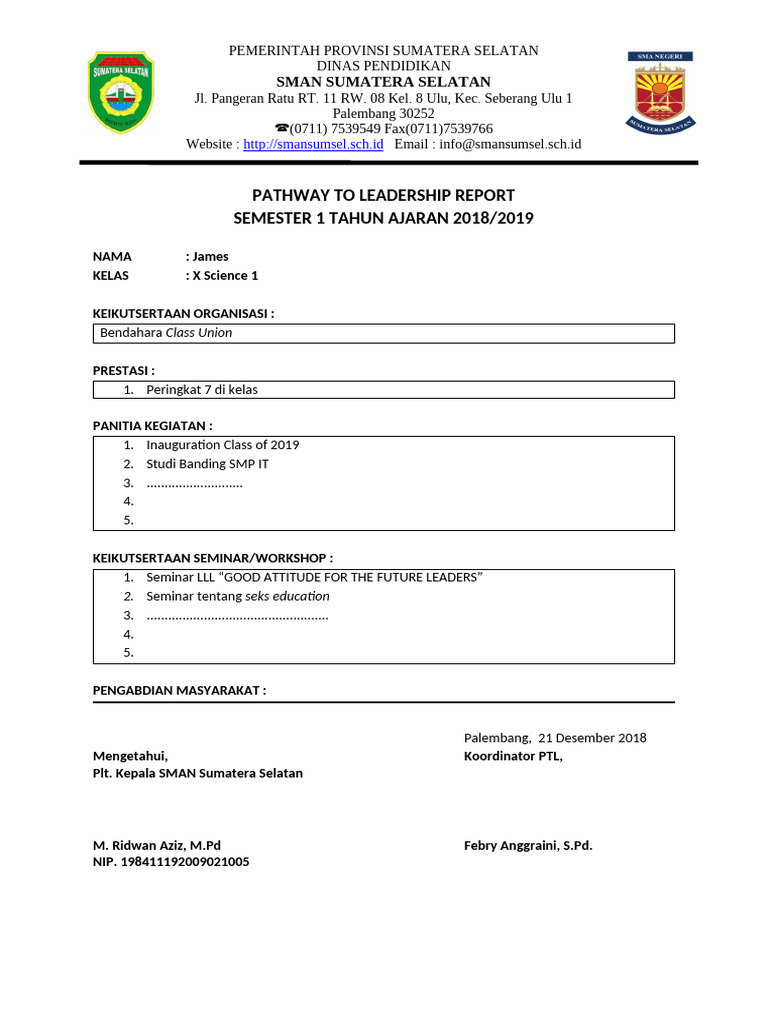 Blanko Raport PTL Sem 1 | PDF