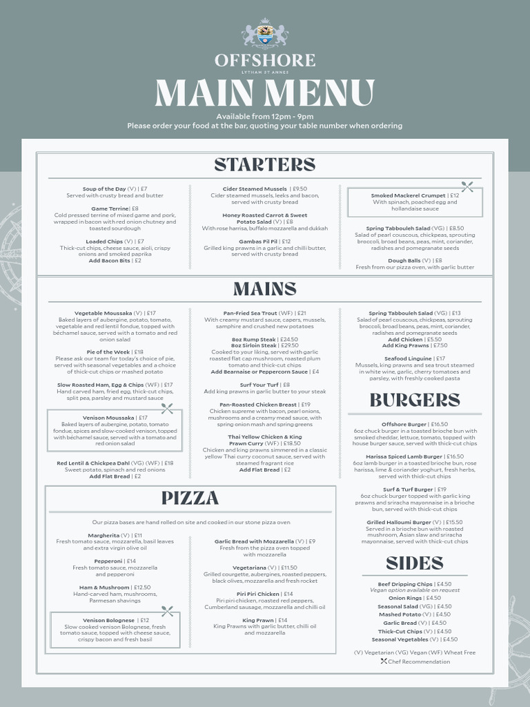 Offshore Food Spring 2024 Web | PDF | French Fries | Hamburgers